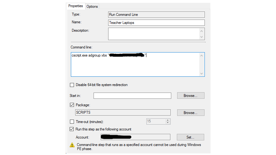 Adding Computers to AD groups through an SCCM Task Sequence | Experts Exchange