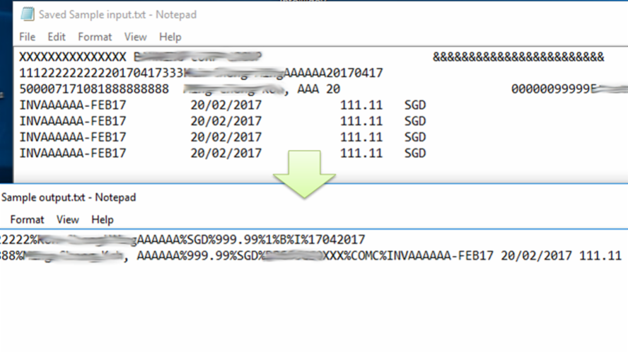 Converting a fixed width/ delimiter-separated text file content (Input ... Converting a fixed width/ delimiter-separated text file content (Input ...