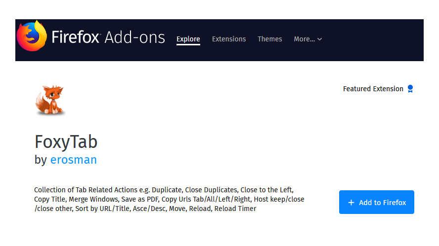 How to save the names and URLs of open Firefox tabs in a plain text file - Redux | Experts Exchange