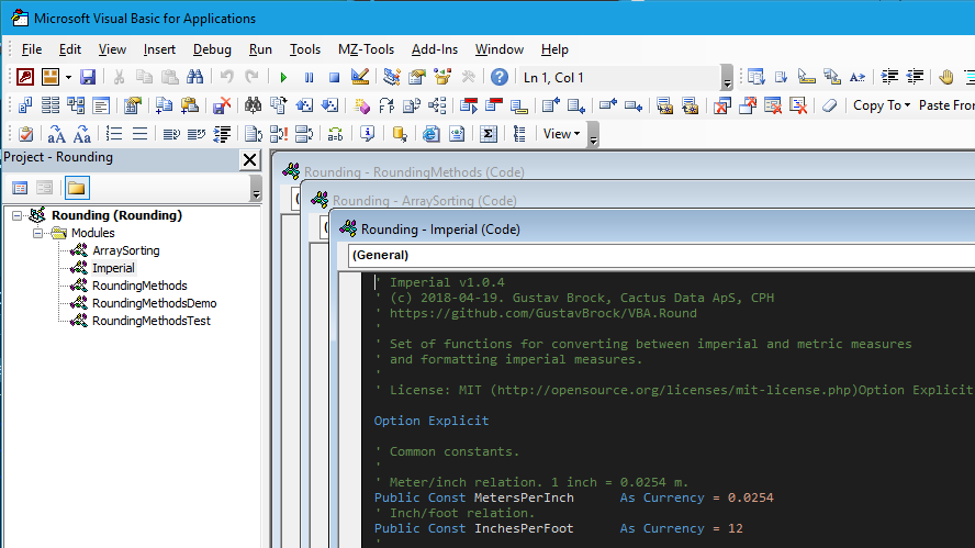 Revitalise colours in the VB editor | Experts Exchange