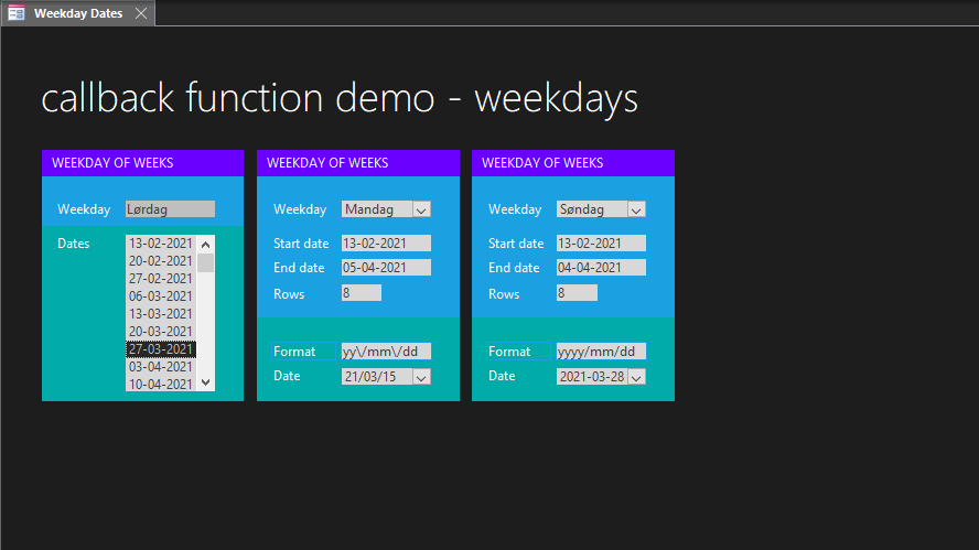 Callback functions in Microsoft Access VBA. Part 3 | Experts Exchange