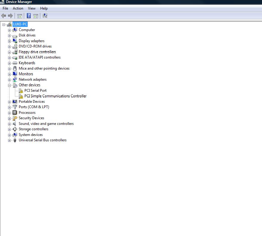 Solved: Missing drivers for Vista | Experts Exchange