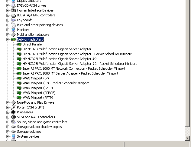 Solved: Network Card issues on a HP DL380 server, not showing up in ...