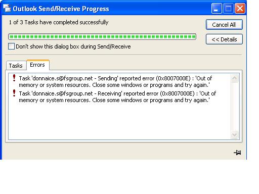 Solved: Outlook reverts back default settings and erro messg about ...