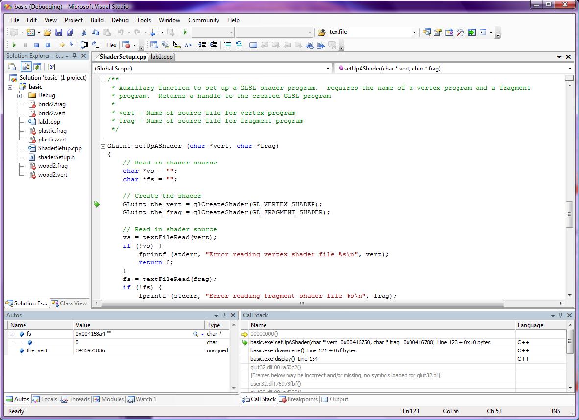 Solved Vs And Opengl Program Access Violation Reading Location