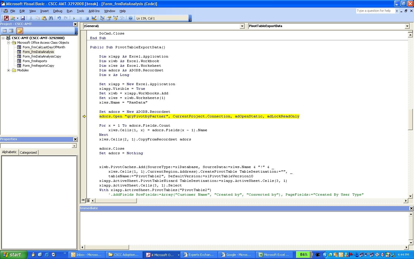 Solved Why I Got The Run Time Error When Trying To Execute The Query From Access Vba Experts 5756