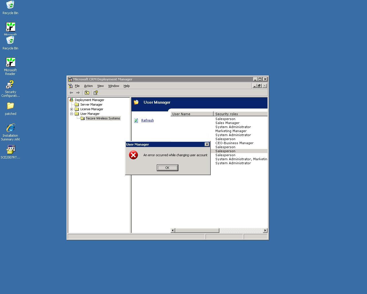 Solved: Cannot add or change active directory users for CRM 3.0 ...
