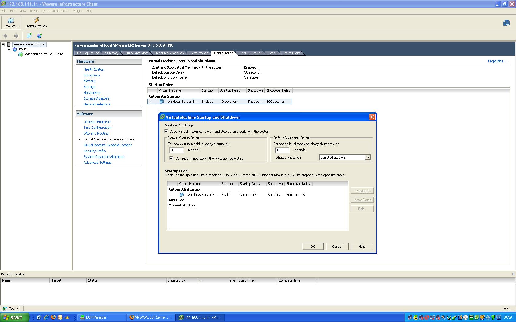Auto-Power on guest OS's with VMware ESX? | OCAU Forums