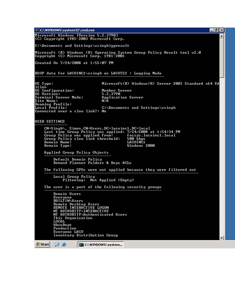 Solved: Group Policy not being applied on users logging onto a Terminal ...