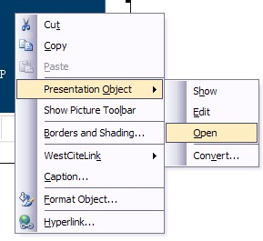 Solved: Opening embedded PowerPoint file in Word document in edit mode ...
