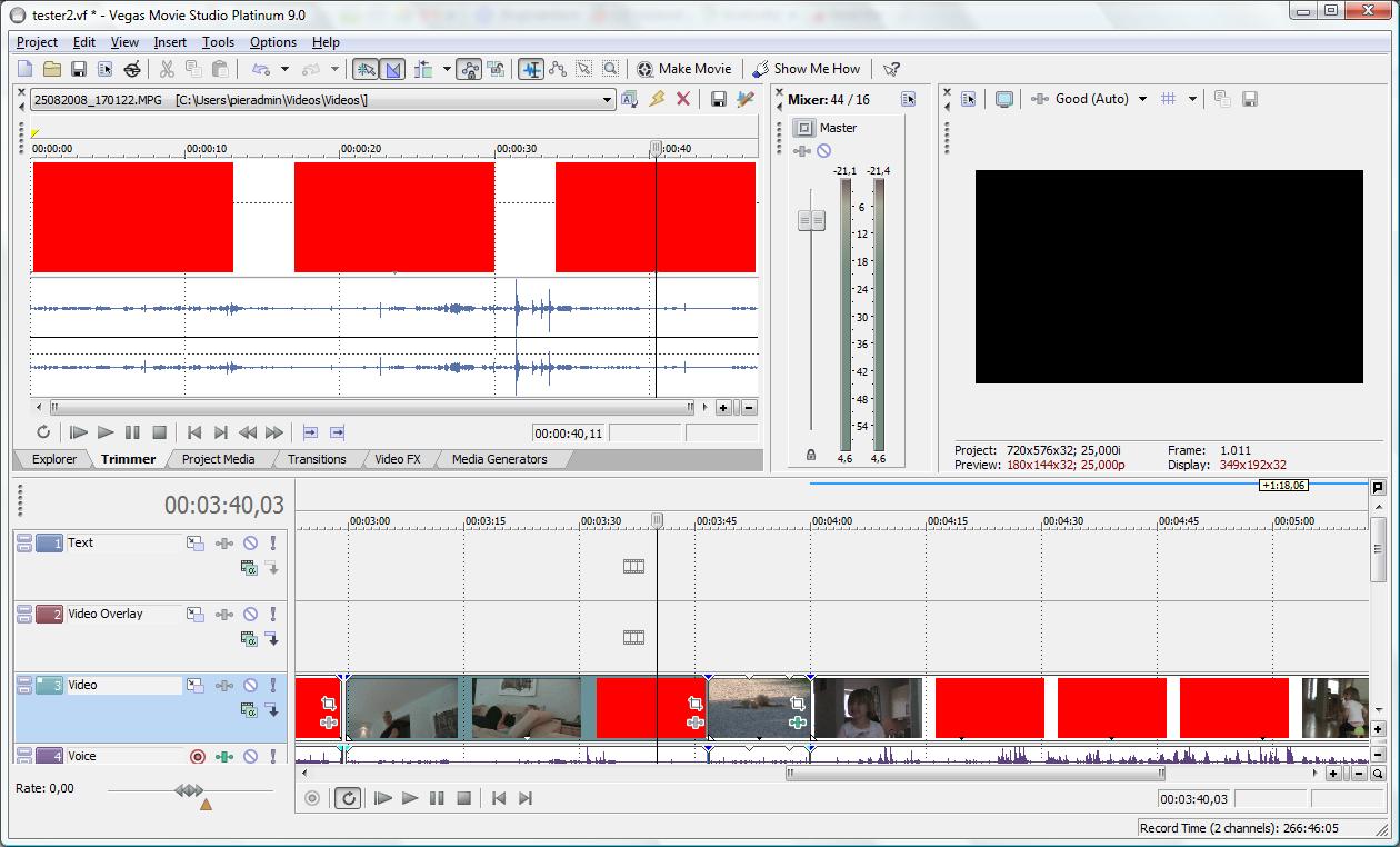 Solved: When editing Audio in "Vegas Movie Studio 9", video Preview ...