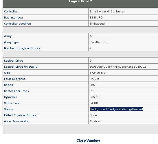 Solved Trying To Expand My Raid 5 Array In My Smart Array 6i Controller New Logical Drive Says