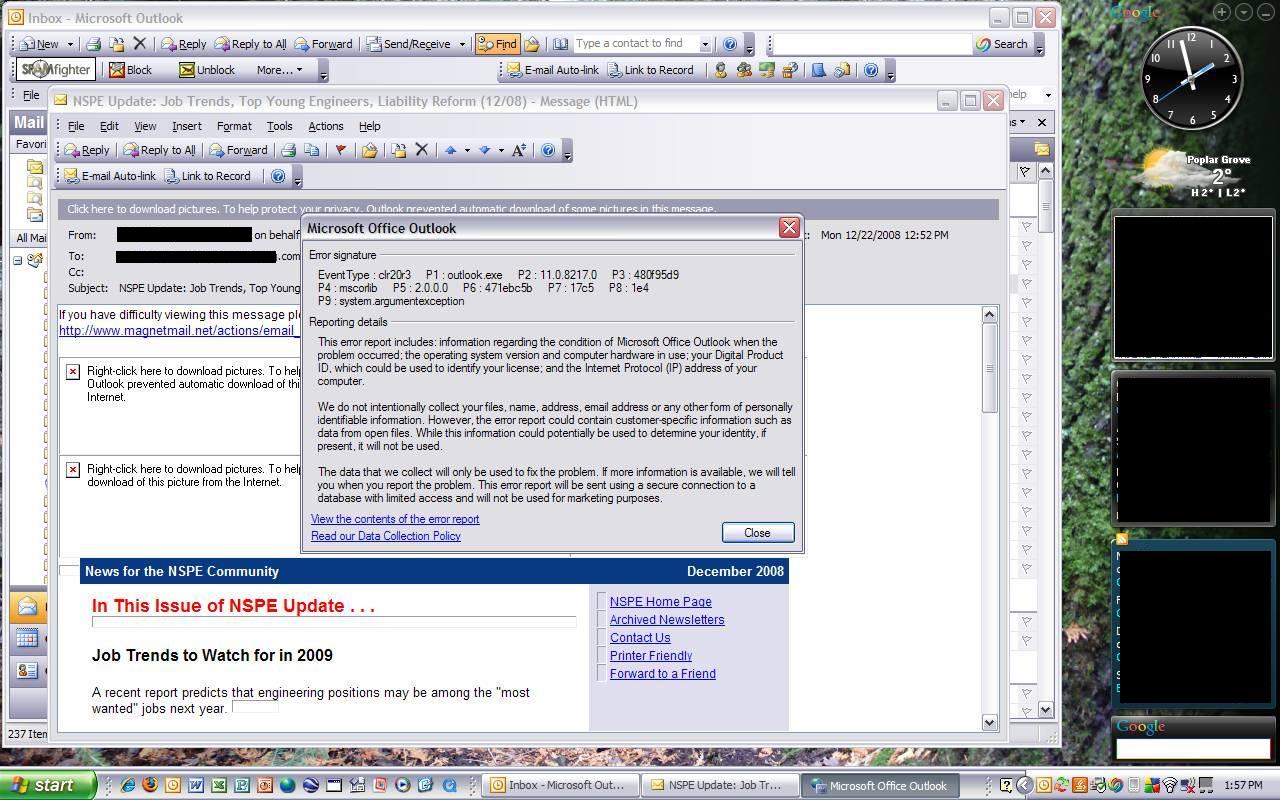 Solved: Outlook crashes when opening Certain emails with hyperlinks ...