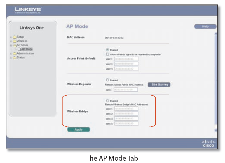 Solved: Wireless Bridge mode in Linksys Wap2000 and Wap200E | Experts ...