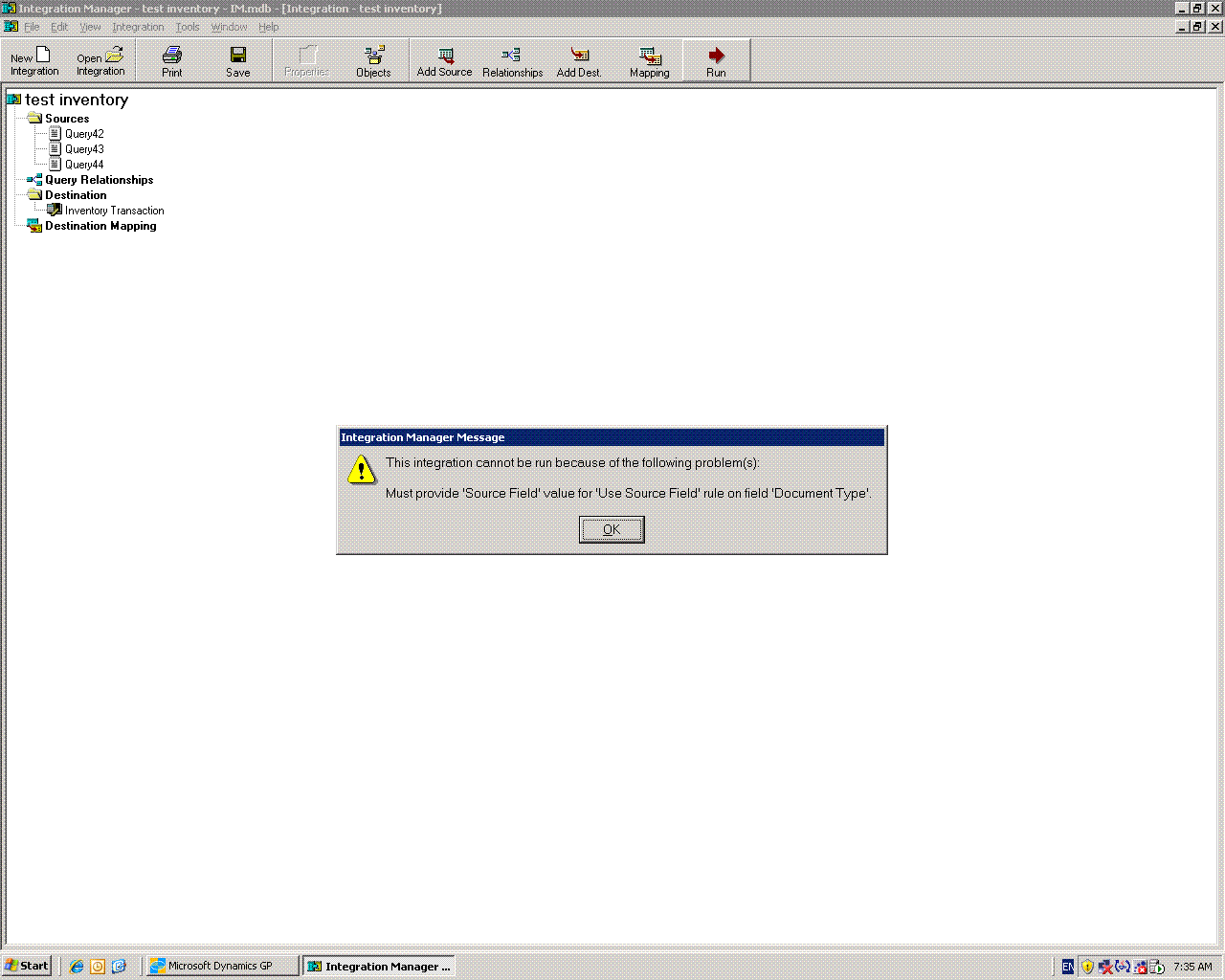 Solved: Must provide 'Source Field' value for 'Use Source Field' rule ...