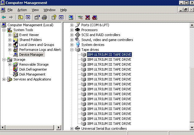 Solved: Why so many duplicate tape drives showing up in the device ...