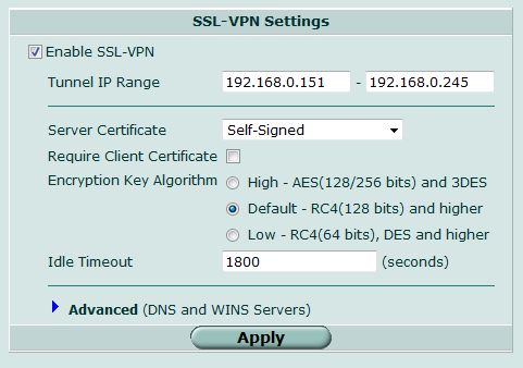 Solved: how do I configure a SSL VPN On Fortinet 110c | Experts Exchange