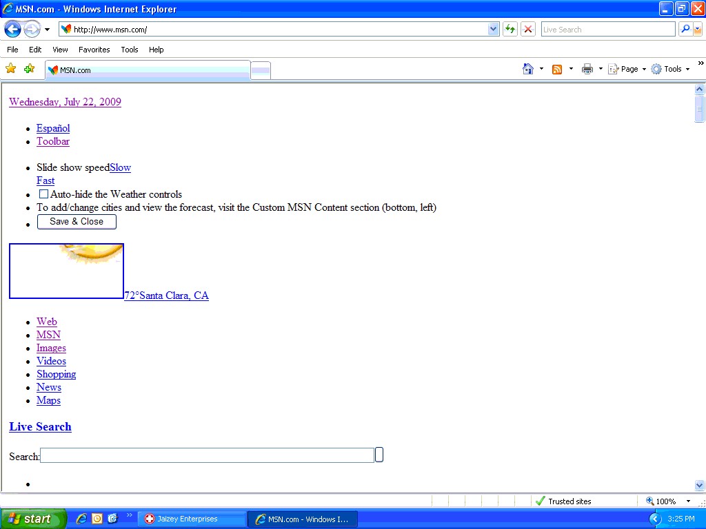 Solved: Why is MSN Main Homepage showing up as text only? | Experts ...