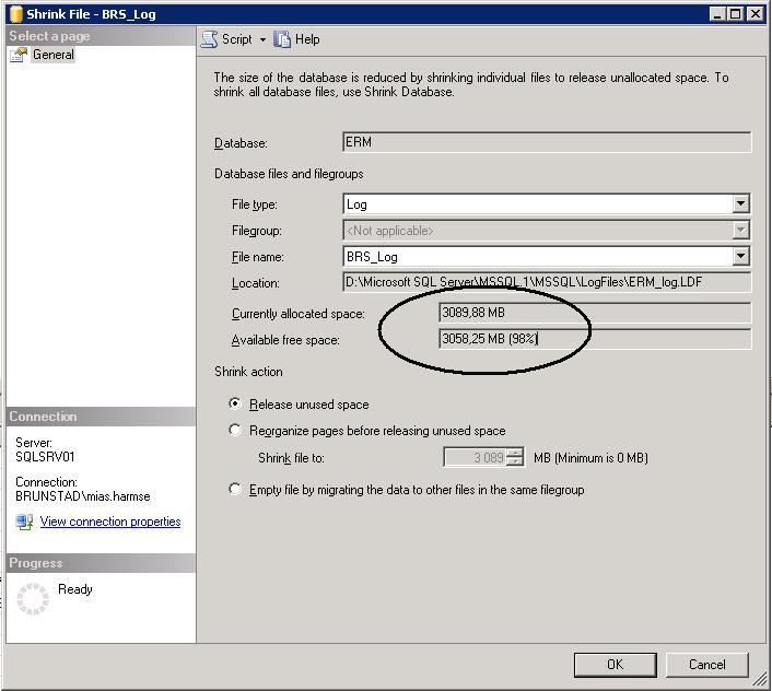 Solved: SQL Transaction log grows fast and does not reuse available ...