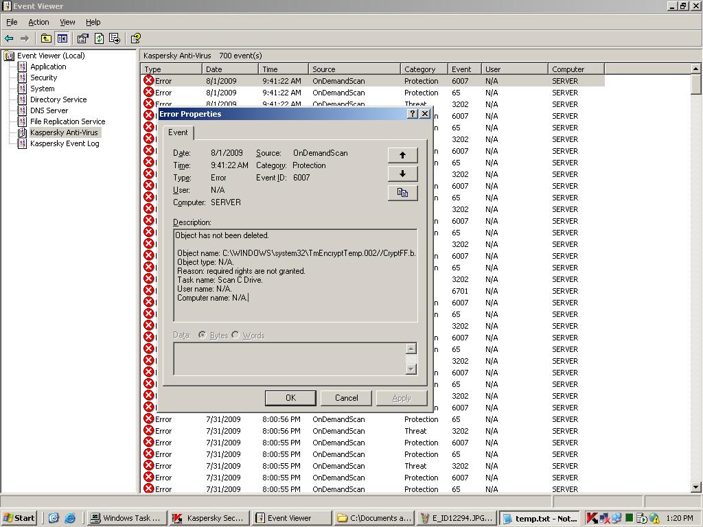 Solved: Errors on Event Viewer in Exchange Server...! | Experts Exchange