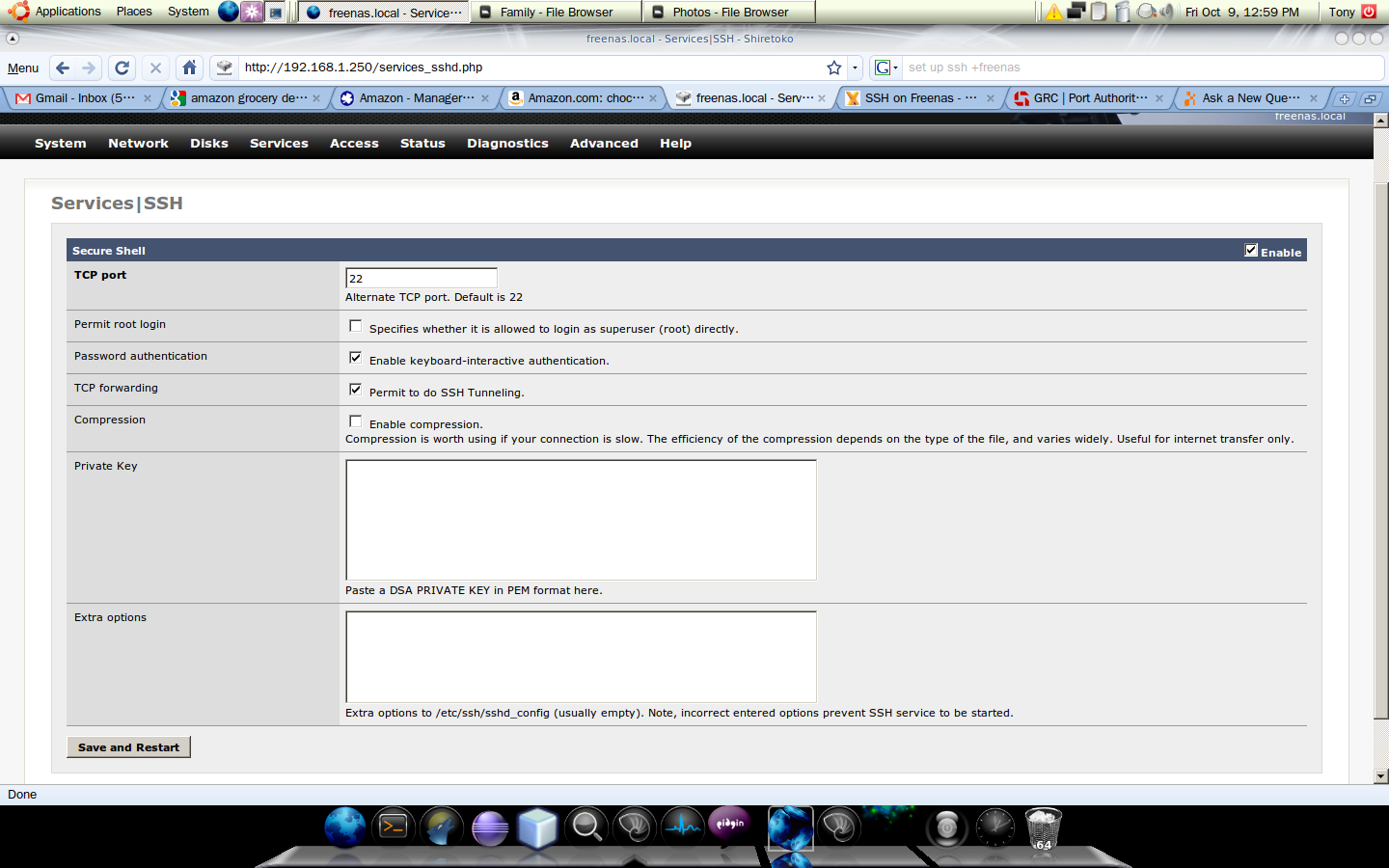 Solved: Help me set up SSH on FreeNAS? | Experts Exchange
