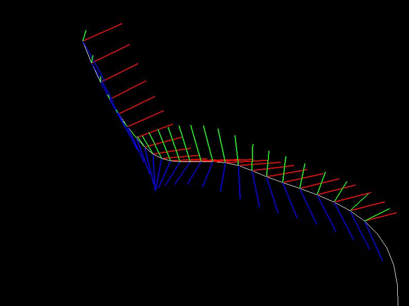 Solved: Parallel Transport Frame - Lofted polygon is constant uniform ...