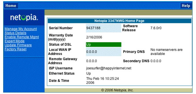 Solved: How to disable Covad web interface on Netopia 3347NWG | Experts ...
