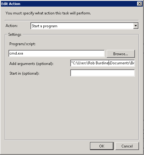Solved: FTP in Batch File not working with Windows Task Scheduler | Experts Exchange