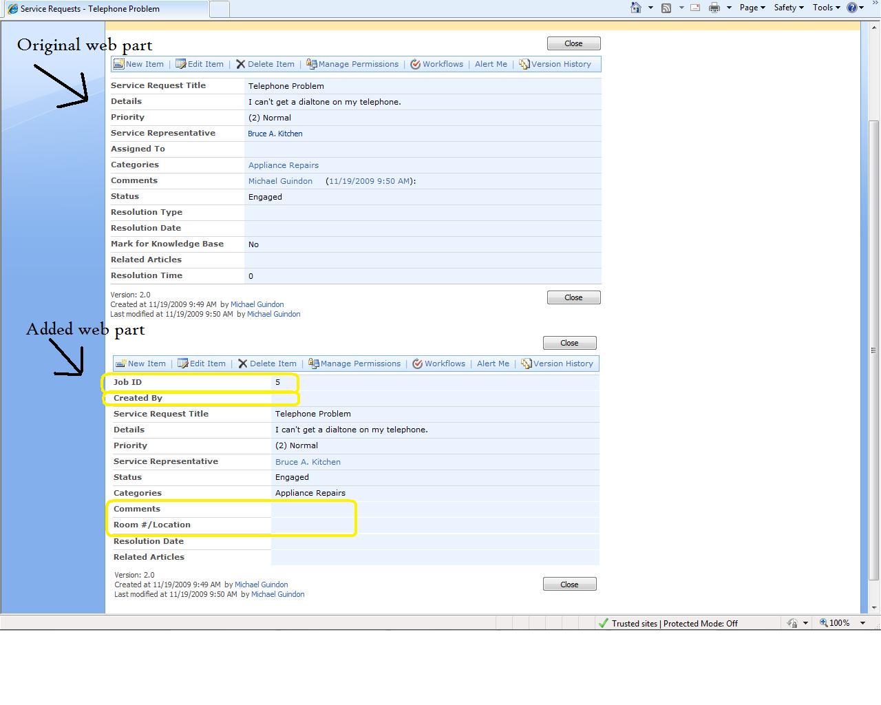Solved Sharepoint Custom Dispformaspx Not Showing Some Column Data