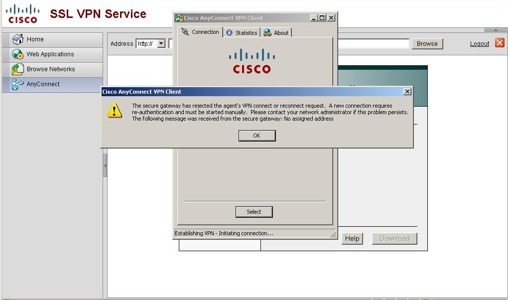 Solved: Cisco AnyConnect problem. Cannot start AnyConnect. | Experts Exchange