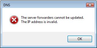 Solved: Cannot Add DNS Forwarders to Windows 2003 Domain AD integrated ...