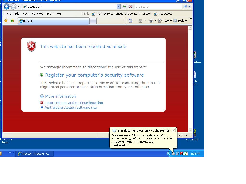 Solved: This website has been reported as unsafe | Experts Exchange