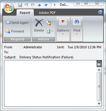 Solved: Exchange Non Delivery Report Inconsistency | Experts Exchange