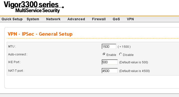 Solved: Draytek to Draytek Lan to Lan Issues | Experts Exchange