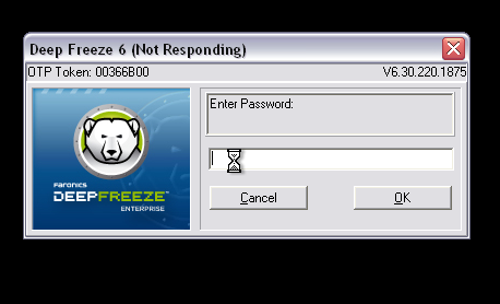 Solved: How to disable Deep Freeze ? | Experts Exchange