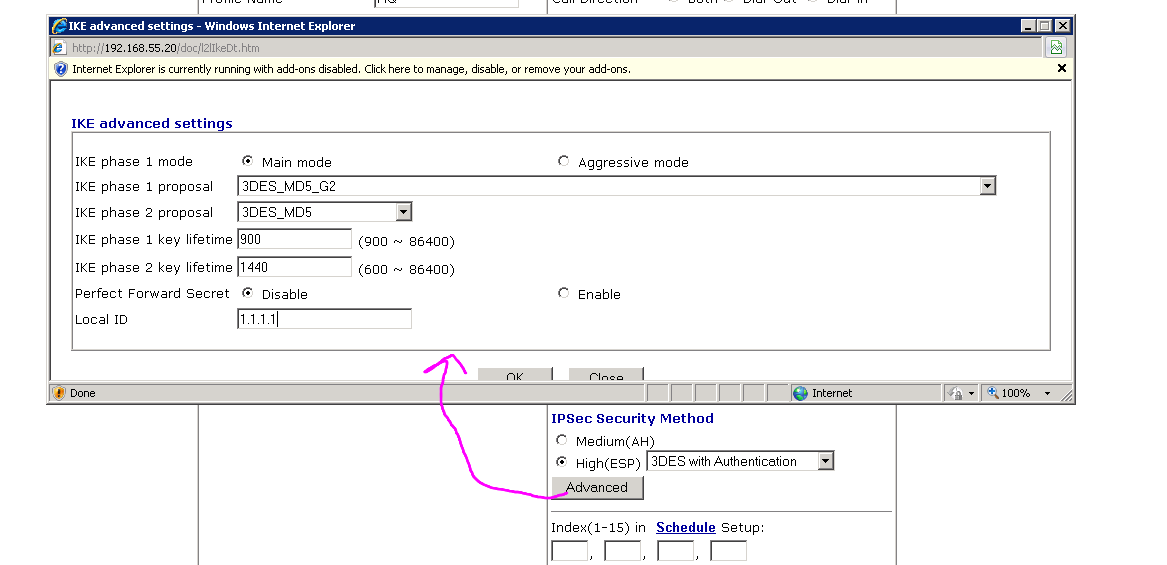 Solved: Draytek to Draytek Lan to Lan Issues | Experts Exchange