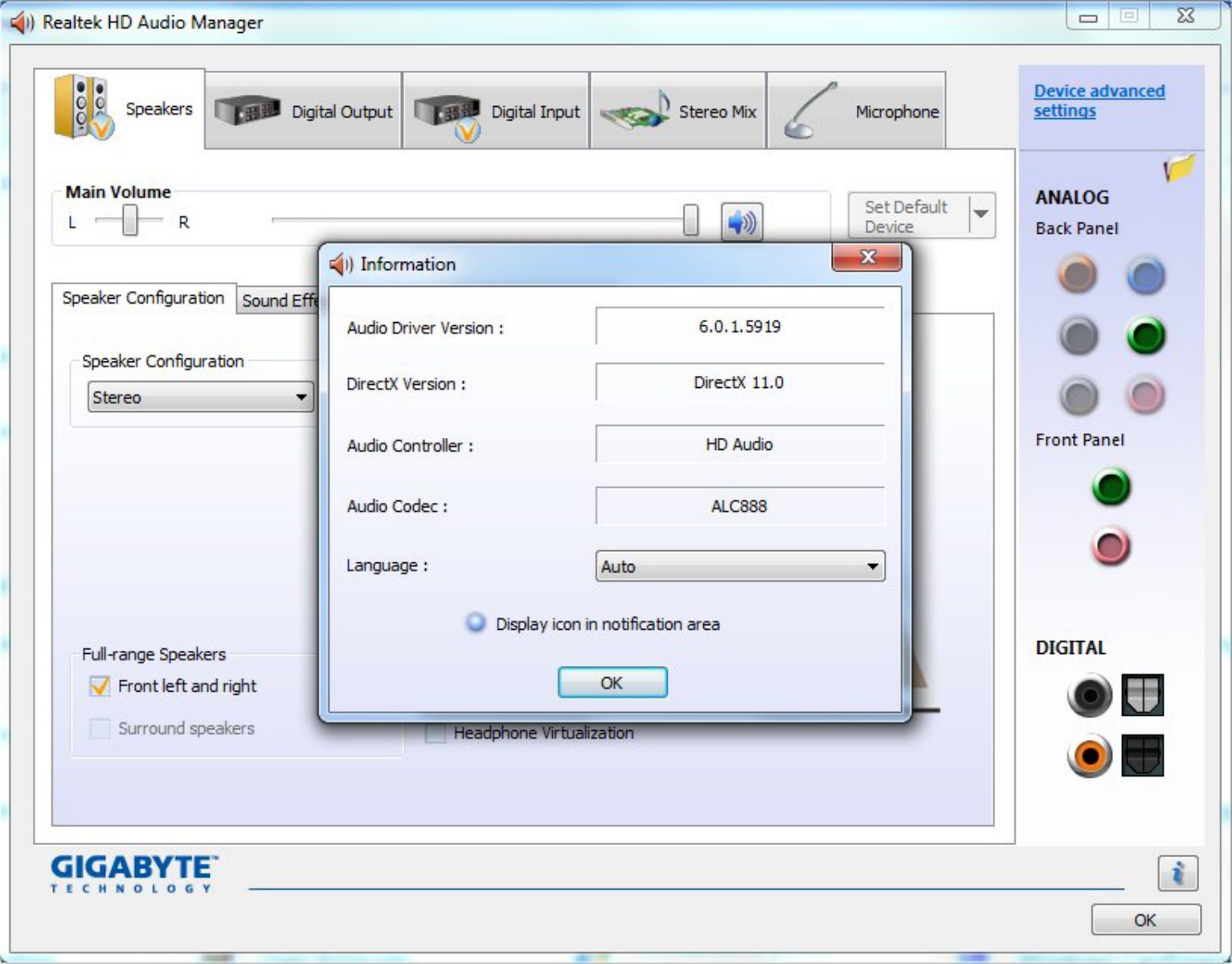 Solved: Realtek 5.1 audio in Windows 7 x64 | Experts Exchange