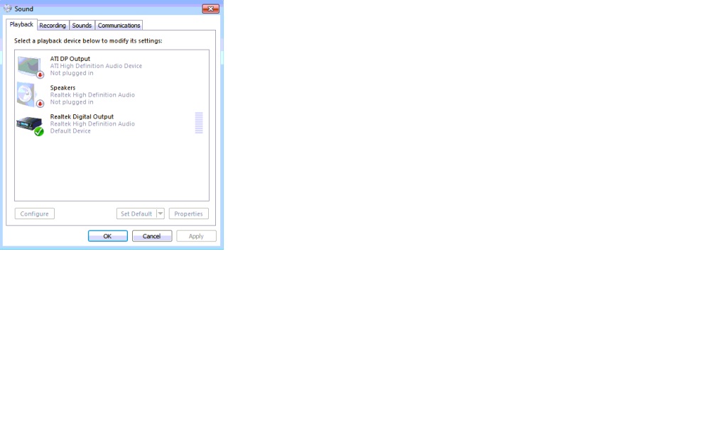 Solved: Realtek 5.1 audio in Windows 7 x64 | Experts Exchange