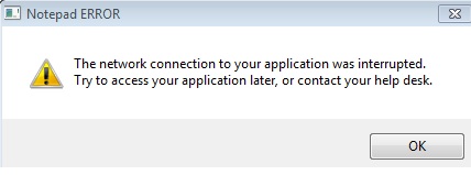 Solved: Citrix WebInterface give The network connection to your ...