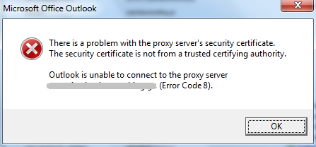Solved: Outlook connection error (0x8004011d) | Experts Exchange