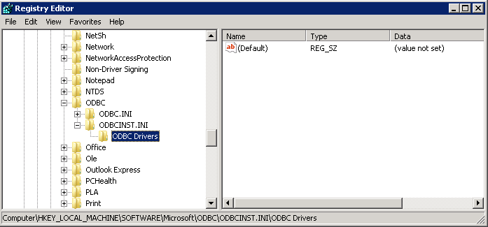 Solved: How can I reinstall the common ODBC Drivers in a Windows 2008 ...