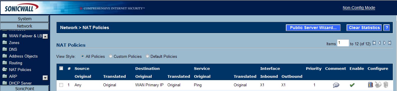 Solved: How do I enable ping on the WAN interface of a Sonicwall Tz190 ...