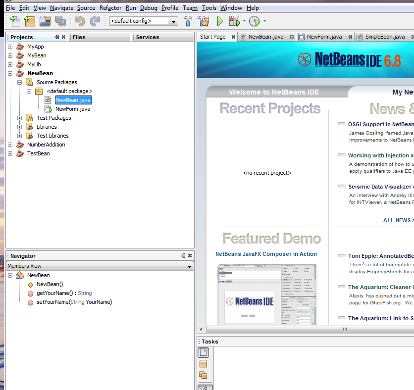 Solved: netbeans projects window not showing all details | Experts Exchange