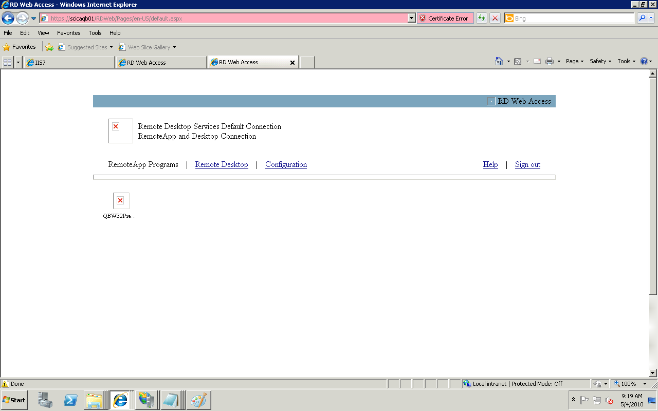 Solved: When I connect to my company's Remote Desktop Webpage (RDWeb), there are several icons ...