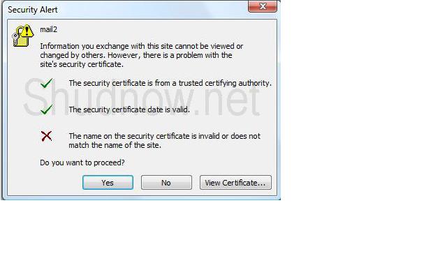 Solved: Outlook 2010 getting certificate error when connecting to exchange | Experts Exchange