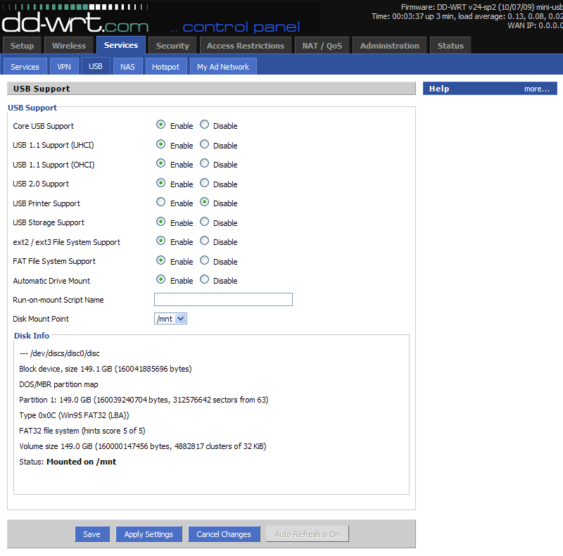 Solved: DD-WRT USB HARD DISK Network Sharing on windows & linux box ...