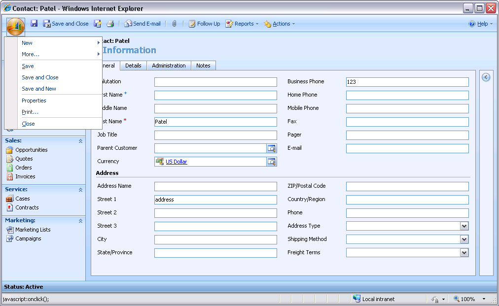 Solved: How to add new menu item in Microsoft Dynamics CRM | Experts ...