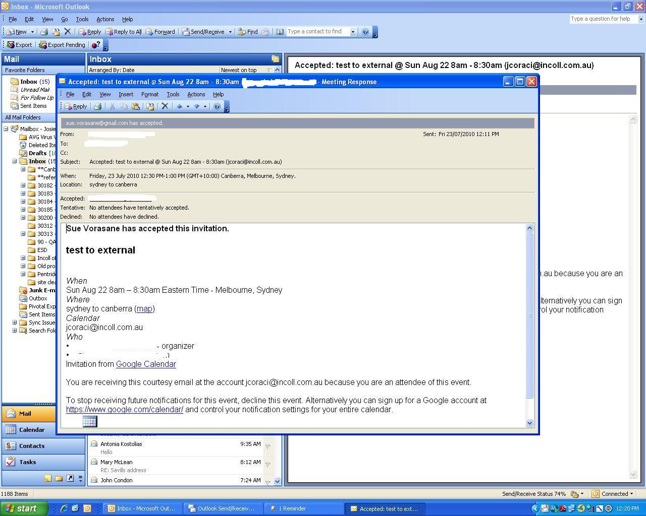 Solved: MS Outlook invitations appear correctly scheduled but appears incorrectly in email ...