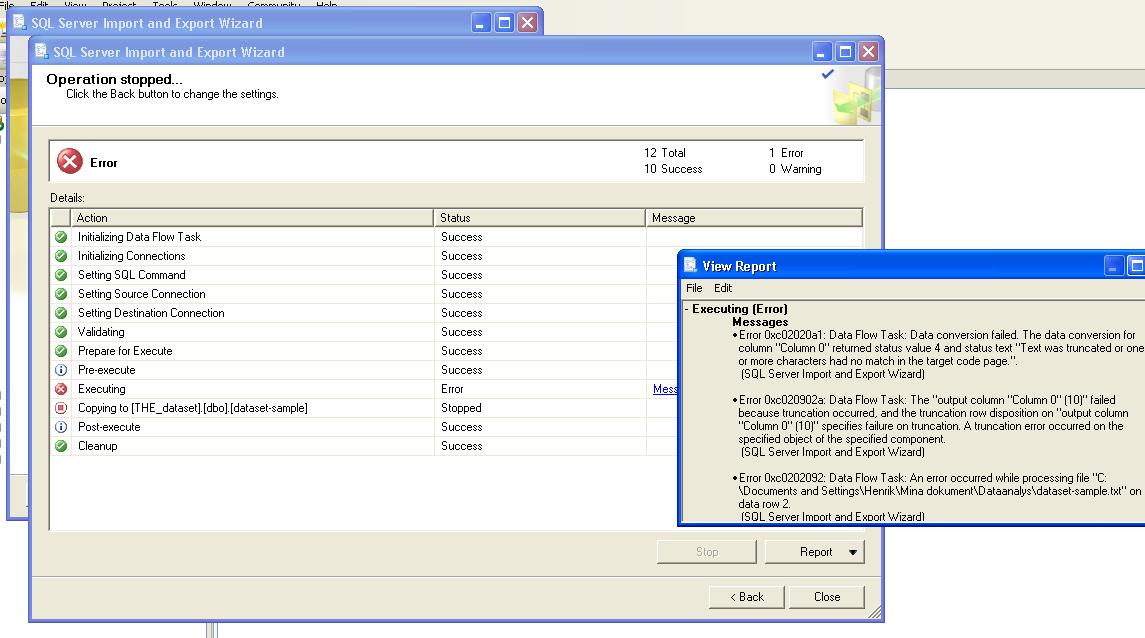 Solved Sql Server Error Importing Flat File Fixed Width Columns 7782