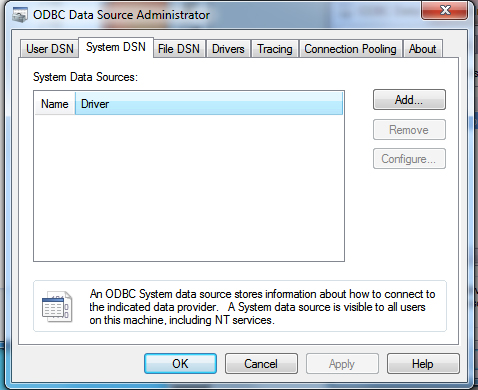 Solved: Microsoft ODBC Driver for Oracle & Datasources | Experts Exchange